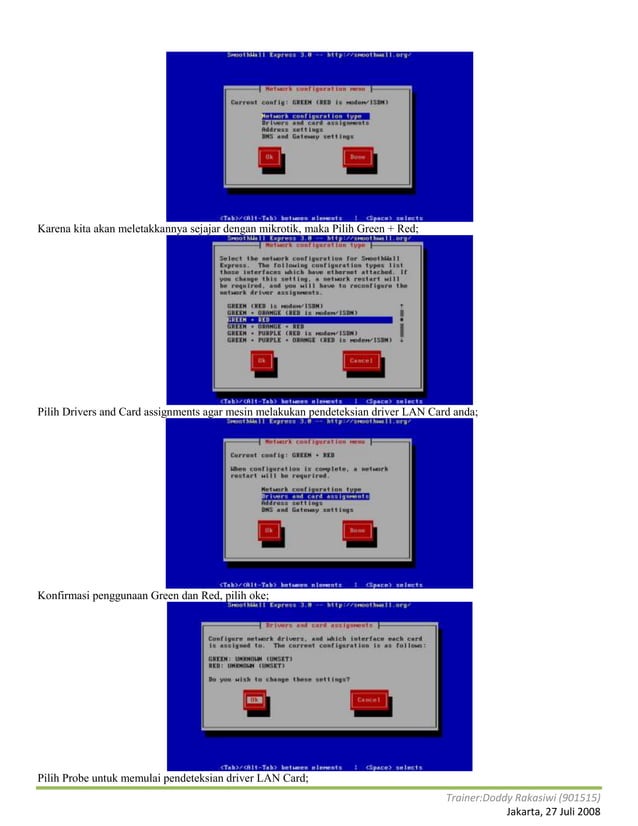 Menginstall smoothwall untuk webproxy | DOCX