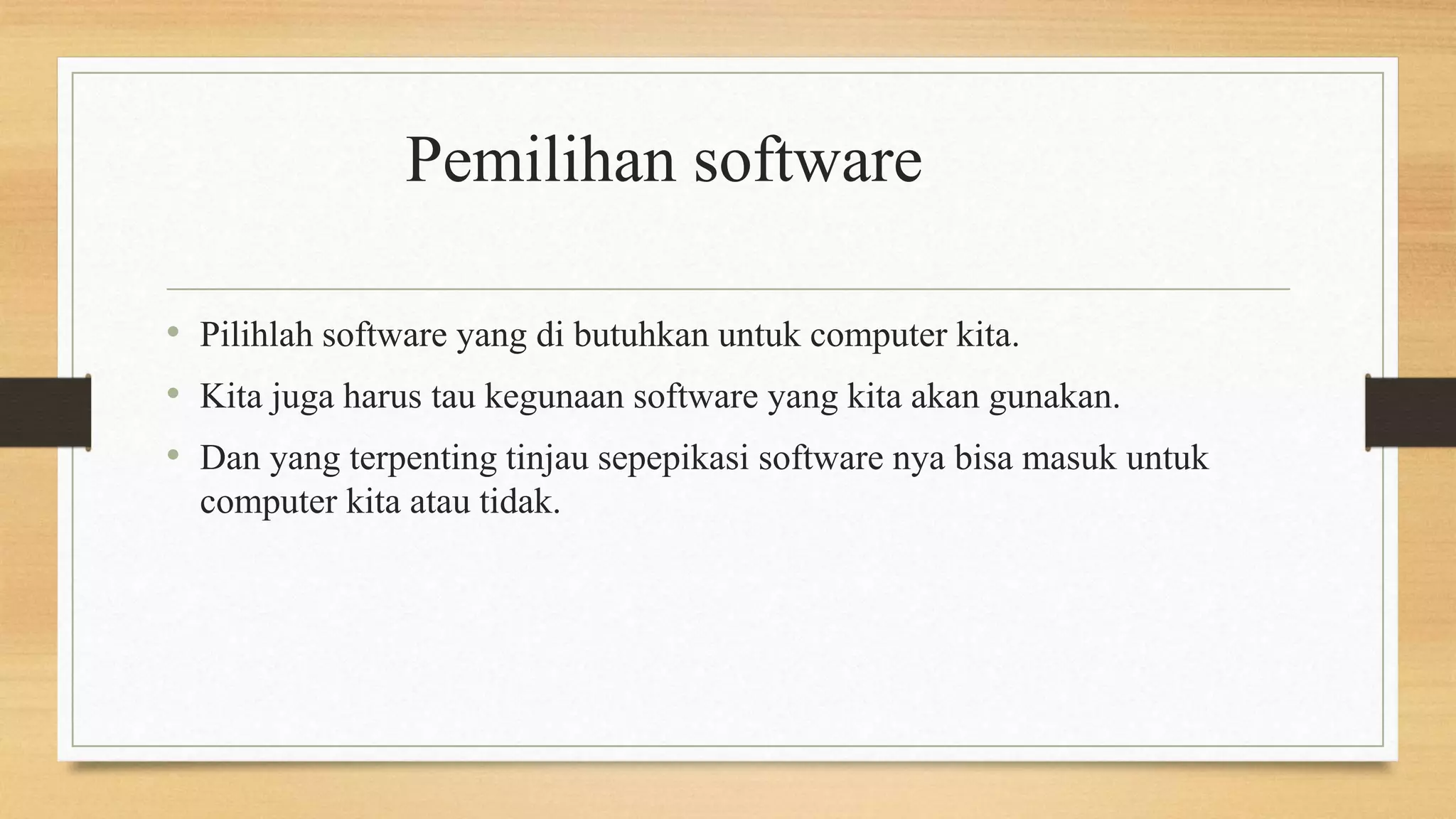 Menginstall software | PPTX