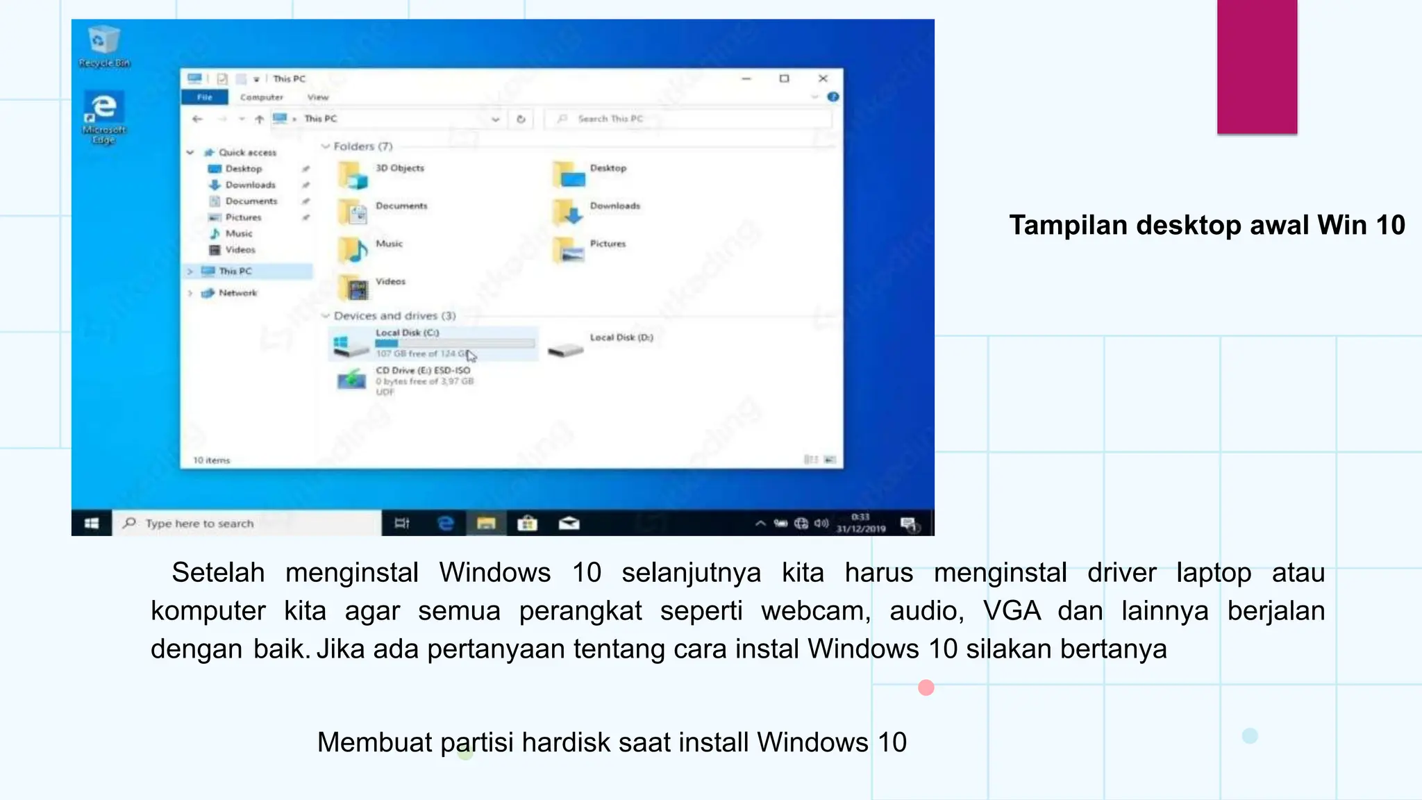 presentasi instal sistem operasi windows | PPTX