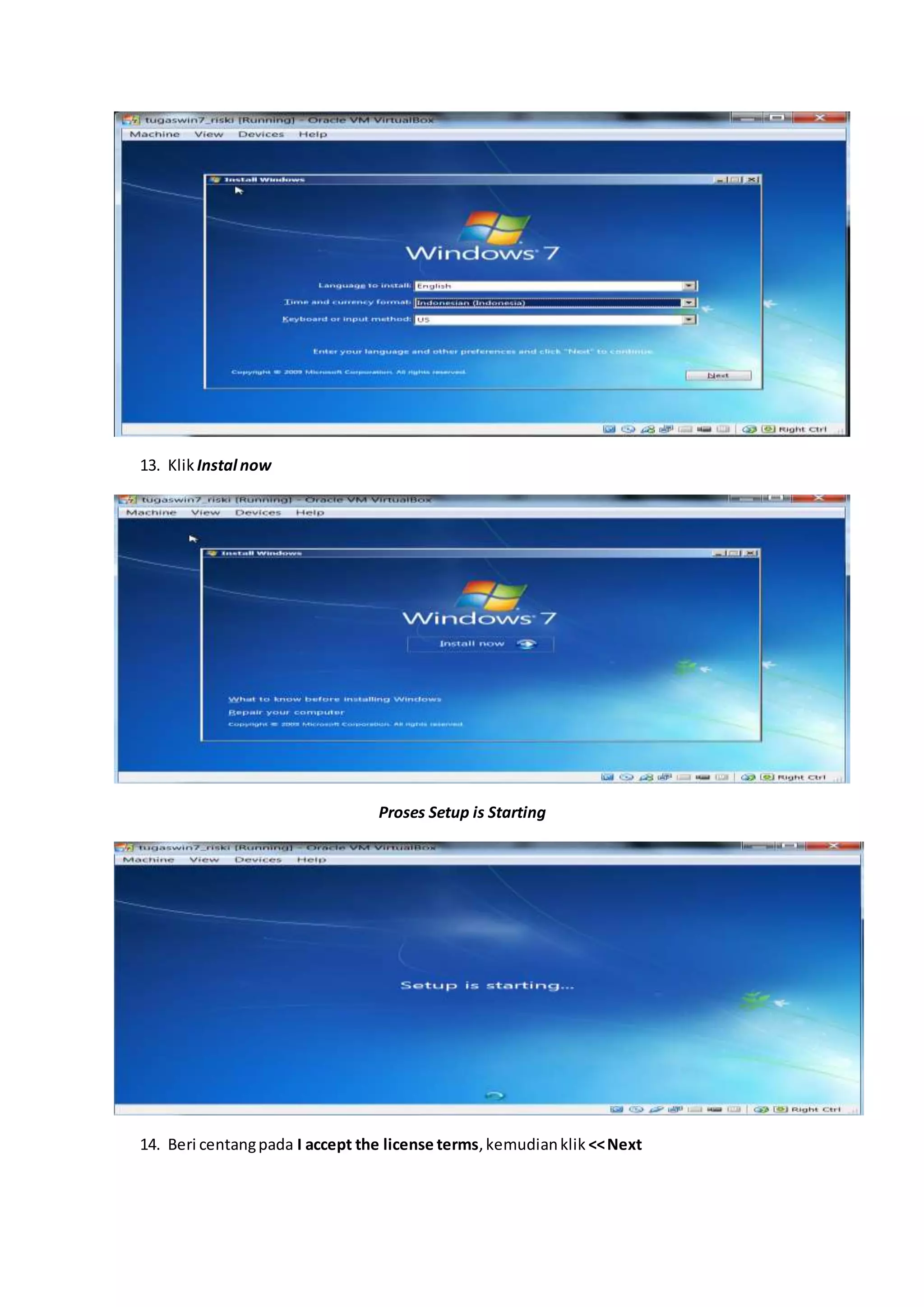 Instalasi Windows 7 Ultimate | DOCX