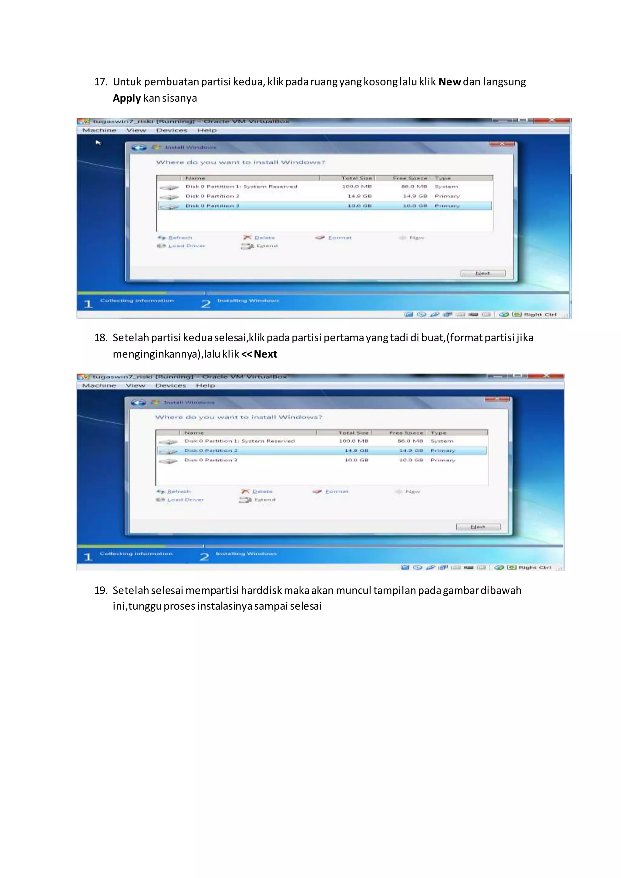 Instalasi Windows 7 Ultimate | DOCX