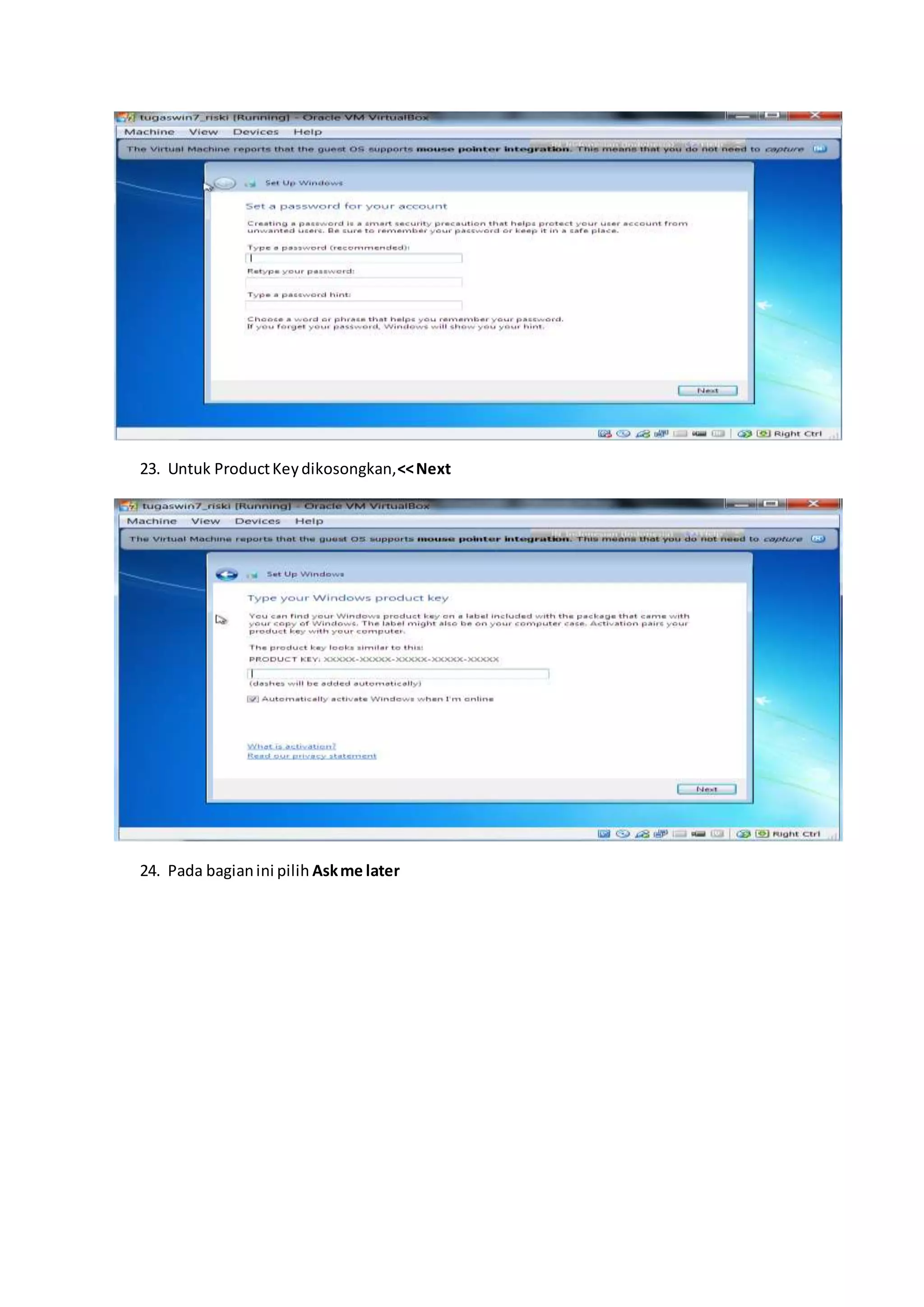 Instalasi Windows 7 Ultimate | DOCX