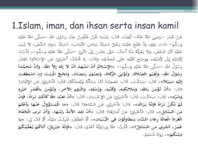 Mengintegrasikan islam, iman, dan ihsan dalam | PPTX