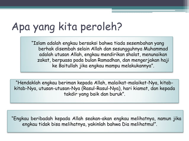 Mengintegrasikan islam, iman, dan ihsan dalam | PPTX