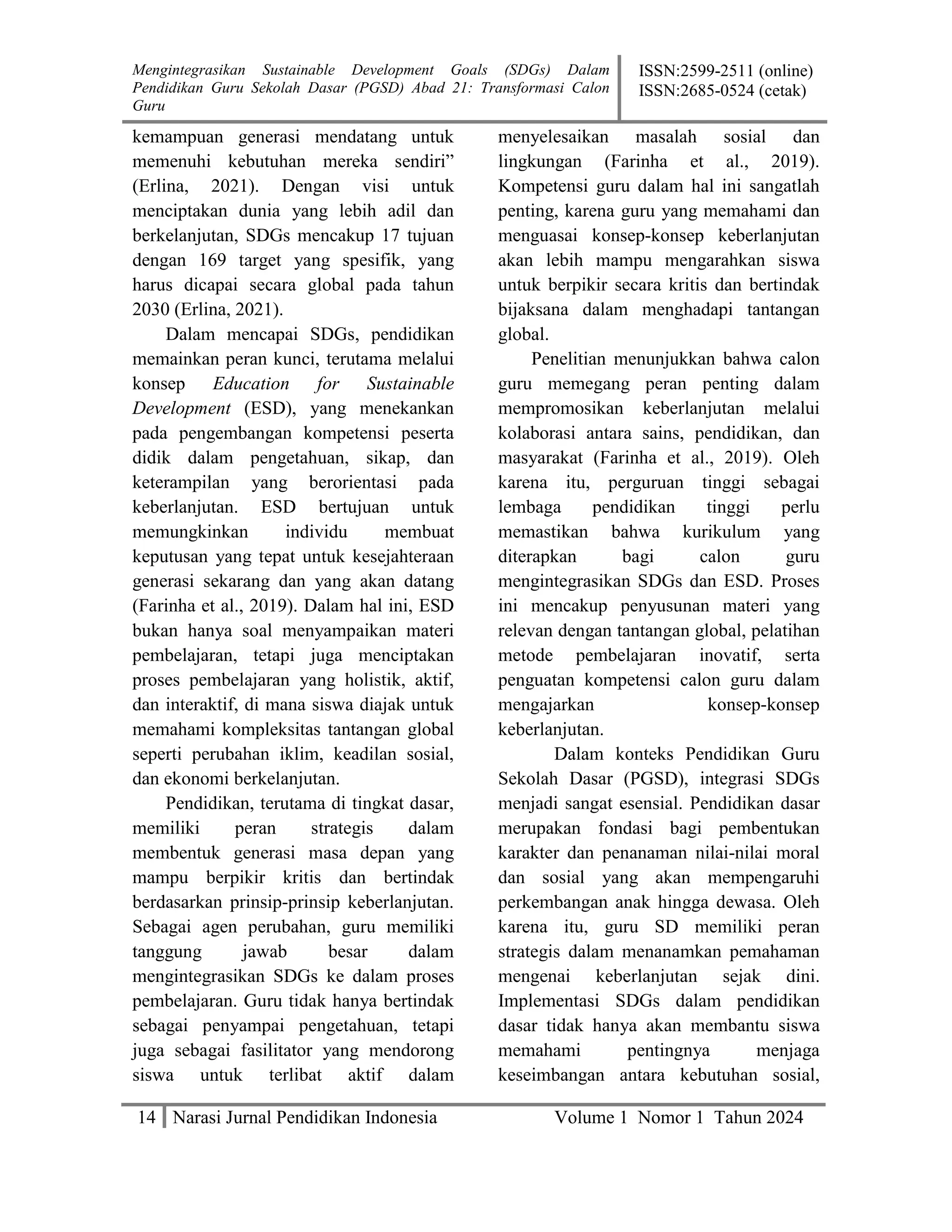 Mengintegrasikan Sustainable Development Goals (SDGs) Dalam Pendidikan ...