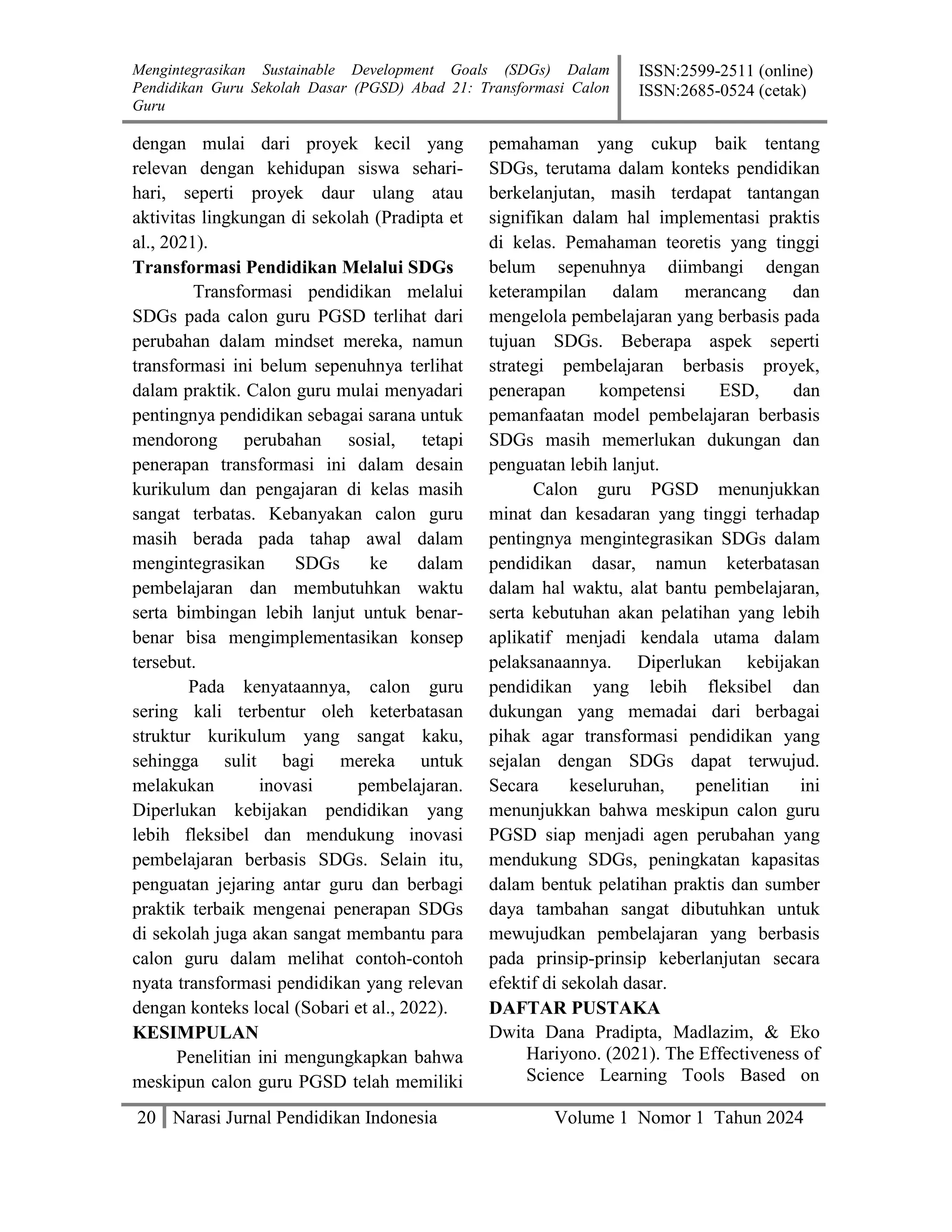 Mengintegrasikan Sustainable Development Goals (SDGs) Dalam Pendidikan ...