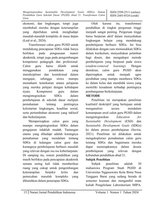 Mengintegrasikan Sustainable Development Goals (SDGs) Dalam Pendidikan ...