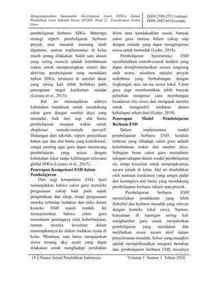 Mengintegrasikan Sustainable Development Goals (SDGs) Dalam Pendidikan ...