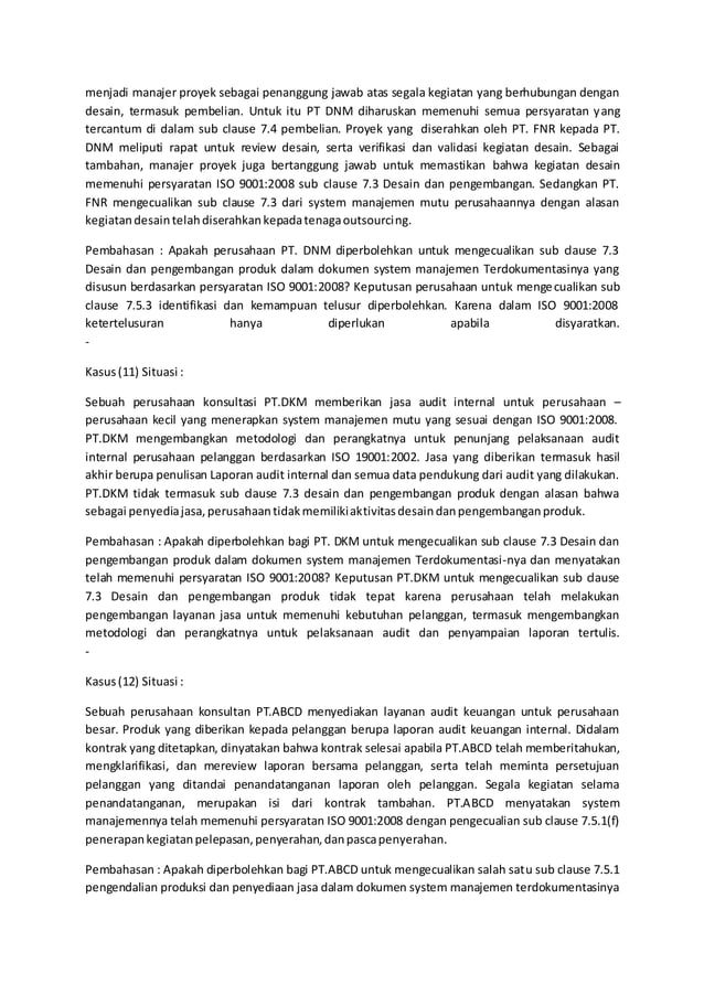 Mengintip standar baru iso 9001 | DOCX