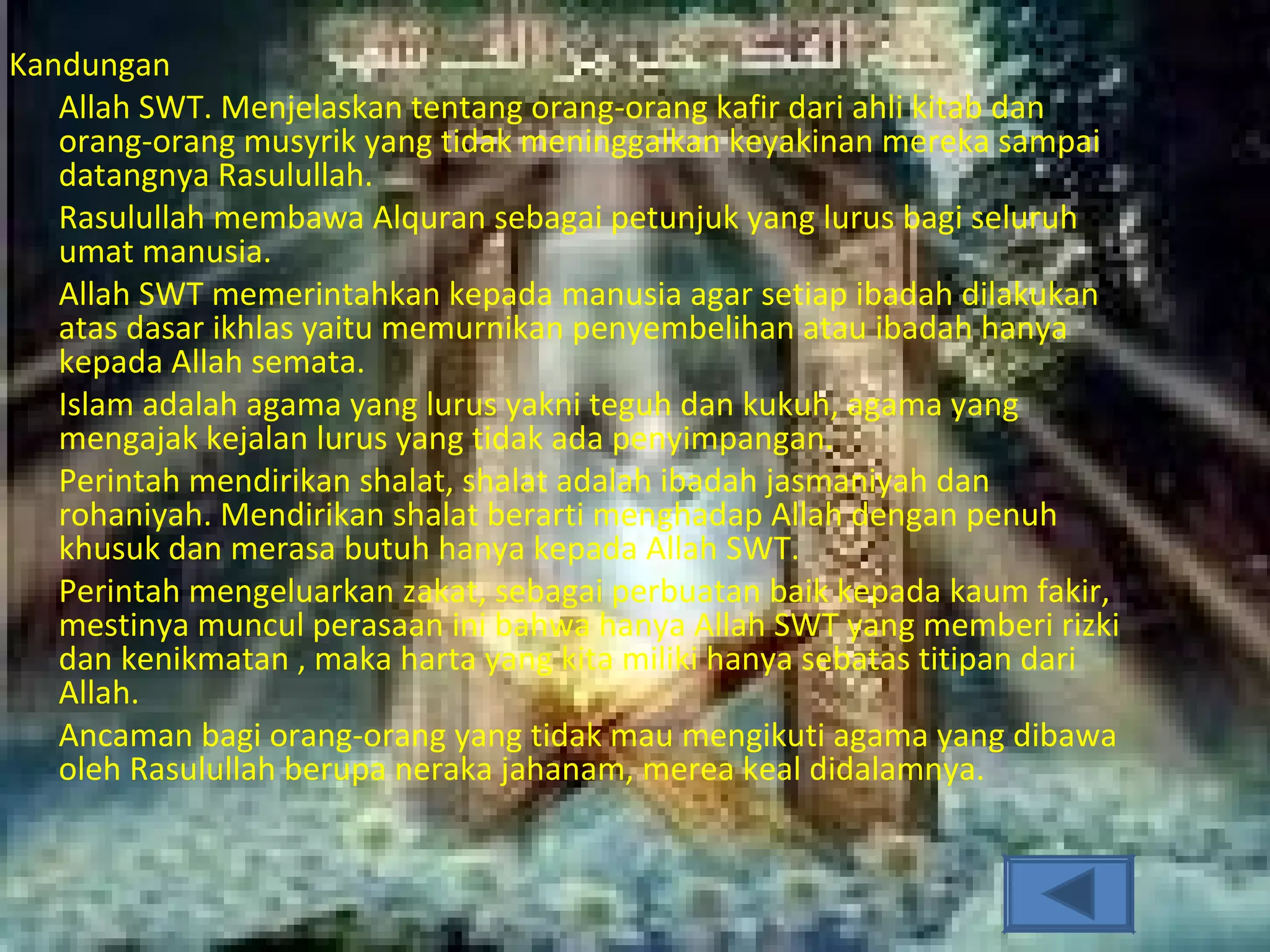Mengkaji surah al kafirun dan al-bayyinah | PPT