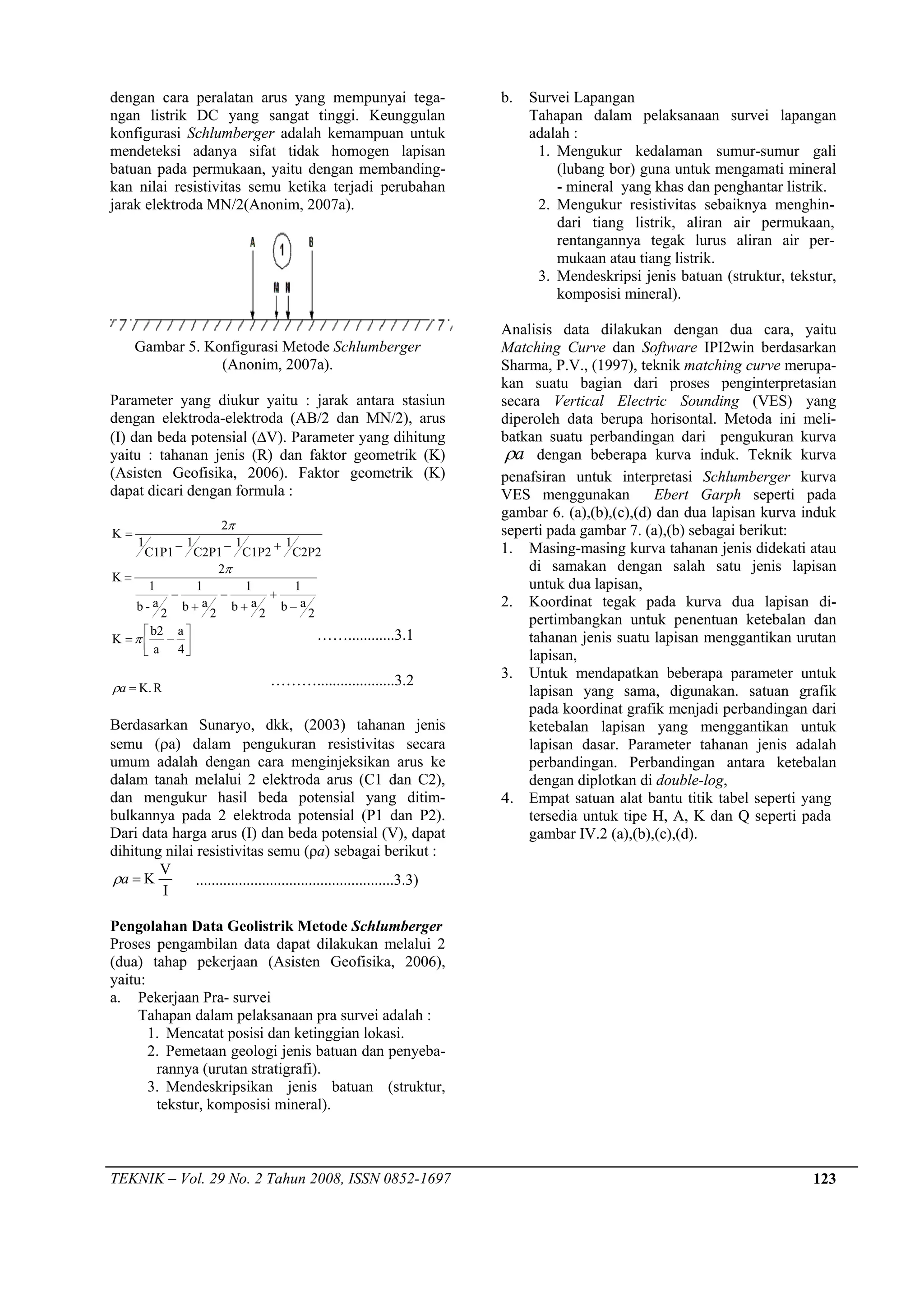 Mengolah data schlumberger | PDF