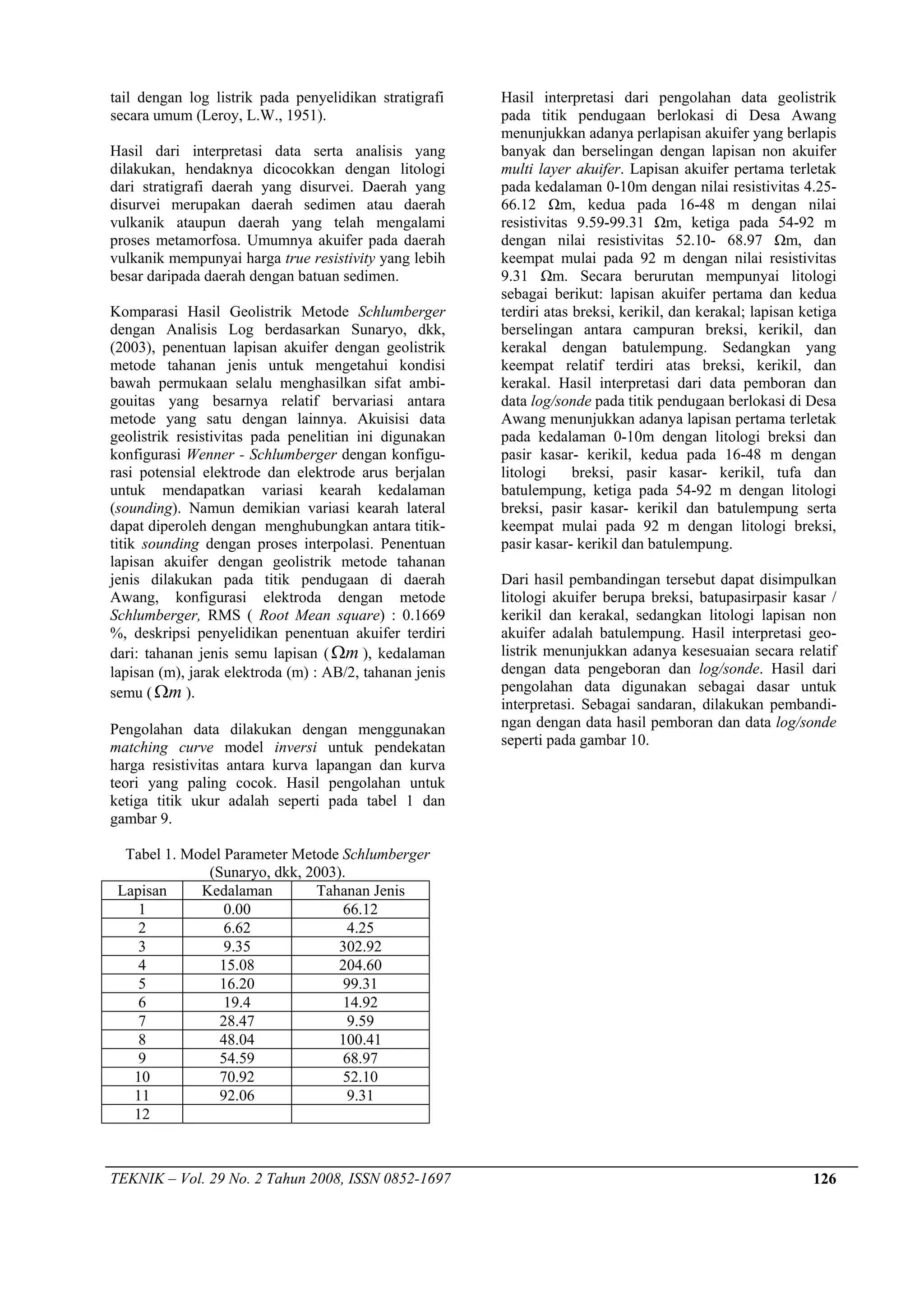 Mengolah data schlumberger | PDF