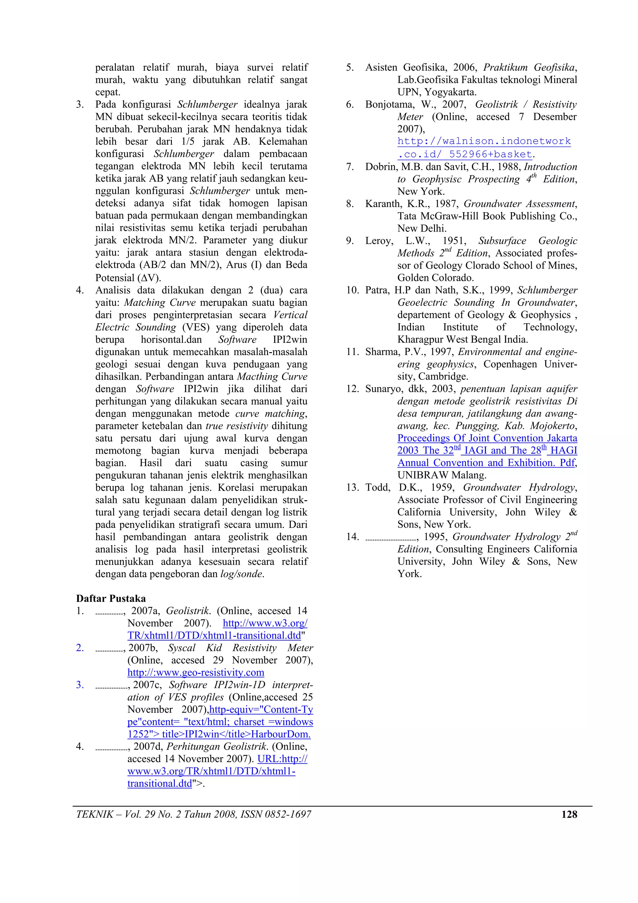 Mengolah data schlumberger | PDF