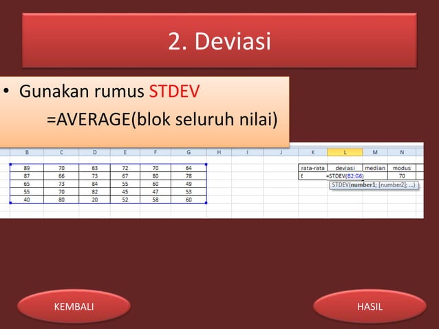 Mengolah nilai dengan MS excel | PPTX