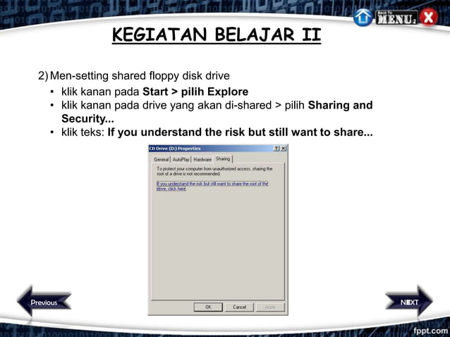 Mengoperasikan pc yang tersambung jaringan pc dengan sistem operasi berbasis gui | PPTX