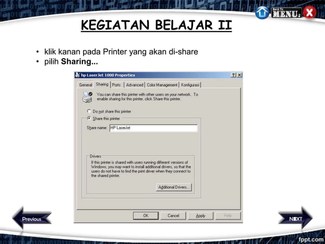 Mengoperasikan pc yang tersambung jaringan pc dengan sistem operasi berbasis gui | PPT