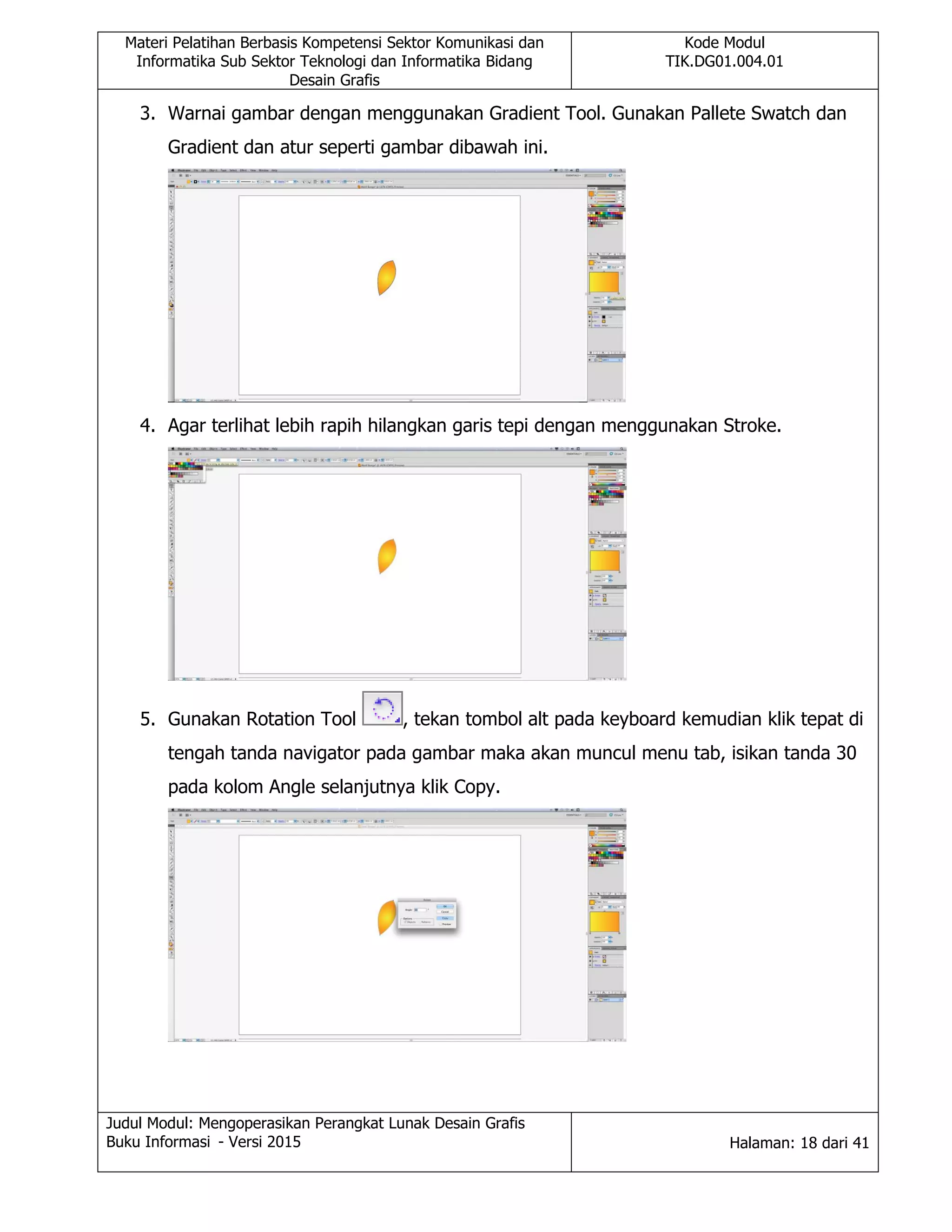 Buku Informasi Mengoperasikan Perangkat Lunak Desain | PDF