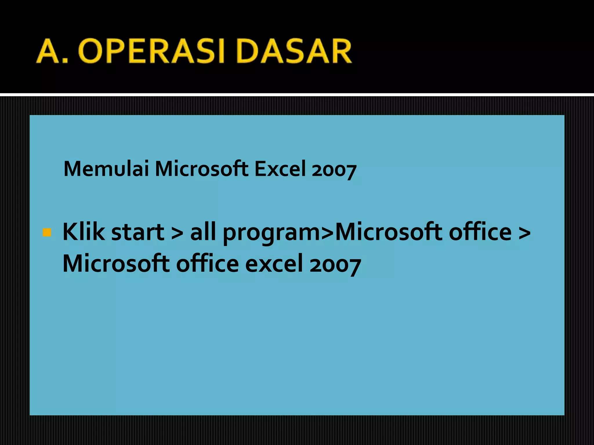 Mengoperasikan software spreadsheet | PPTX
