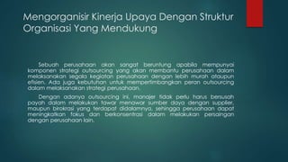 Mengorganisir upaya kinerja dengan struktur organisasi | PPT