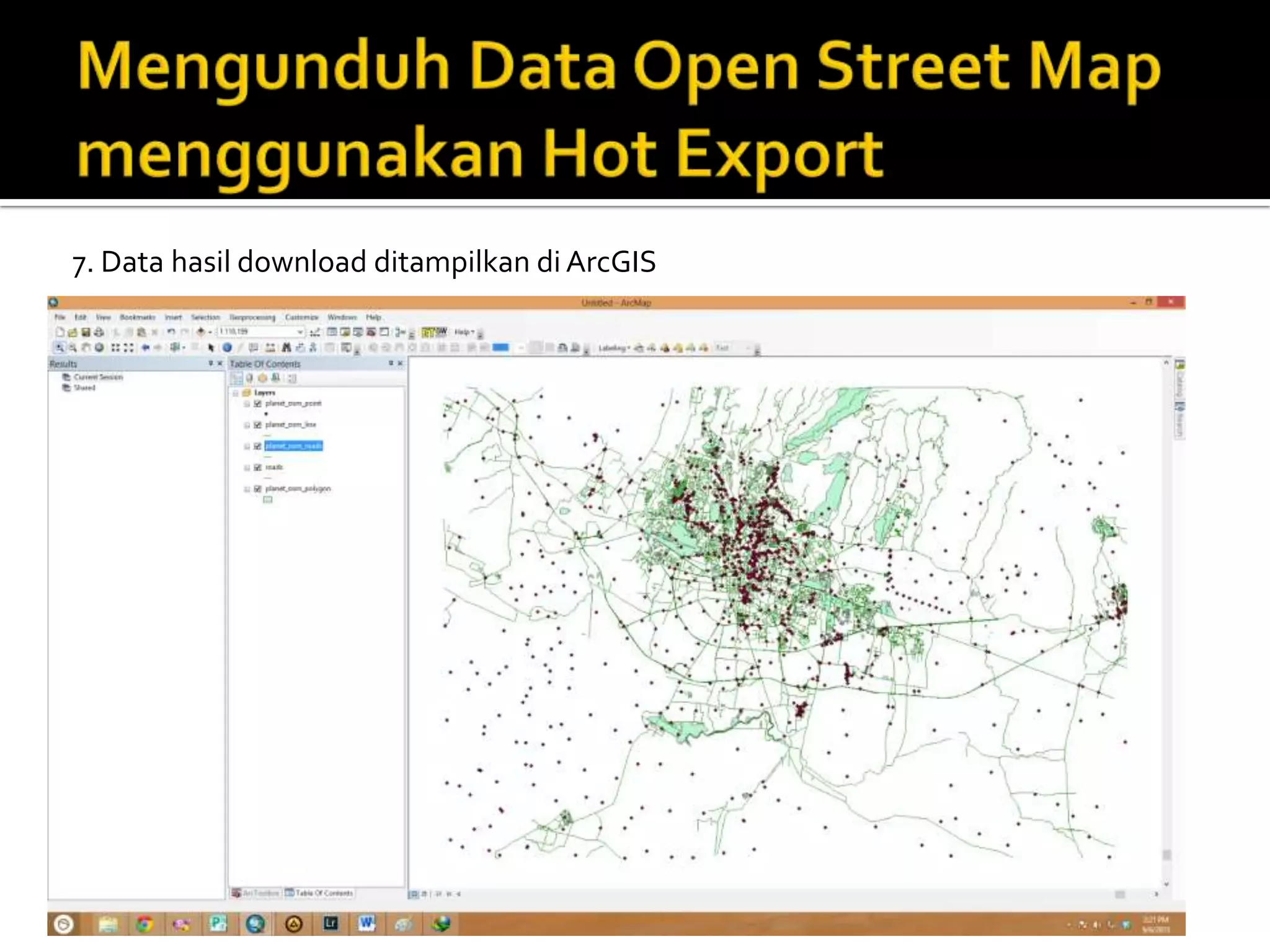 Mengunduh data spasial open street map format shapefile | PPT