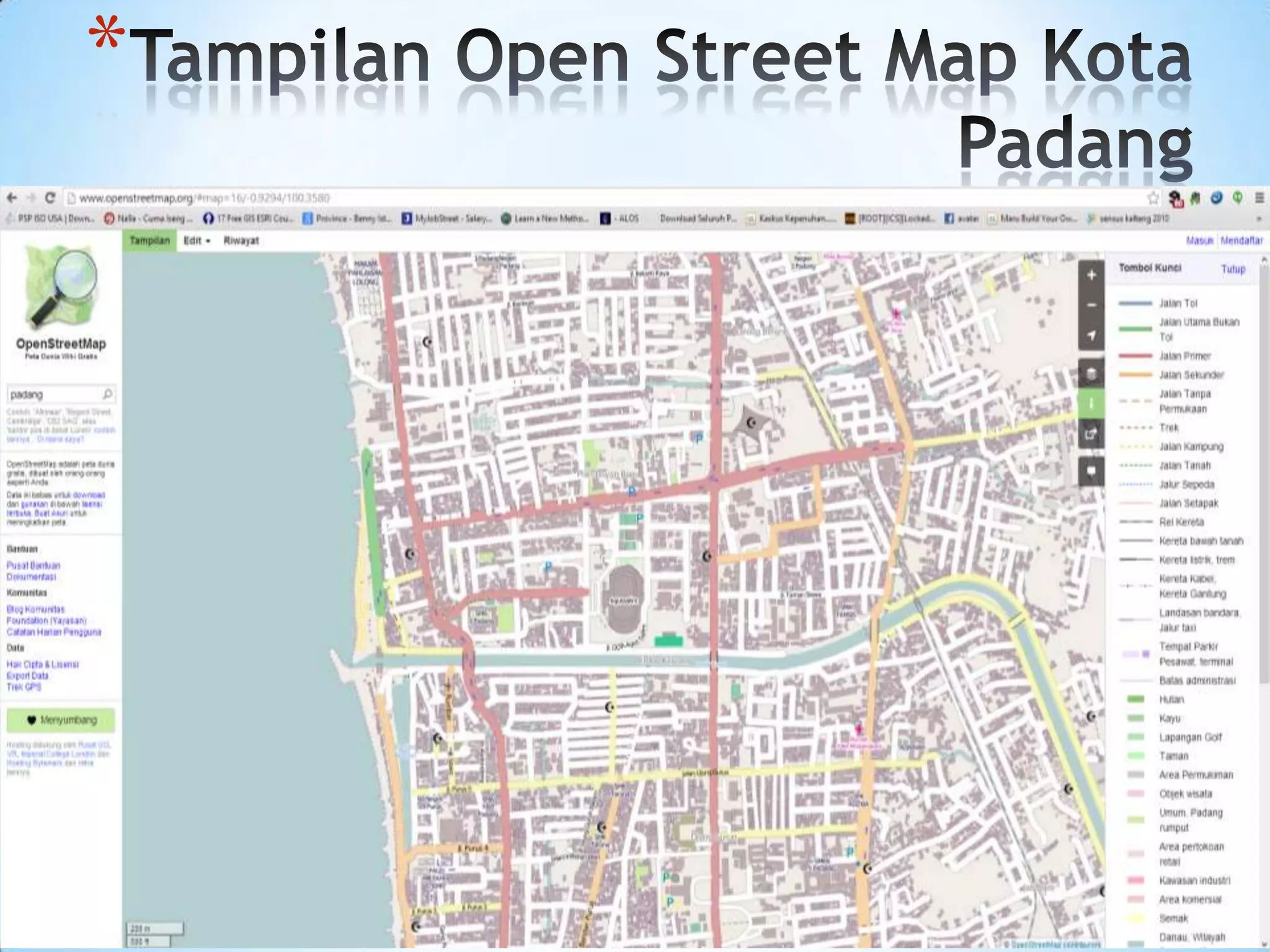 Mengunduh data spasial open street map format shapefile | PPT