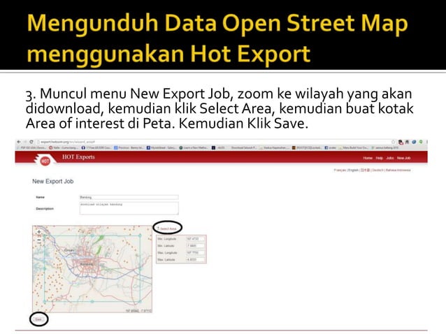 Mengunduh data spasial open street map format shapefile | PPT