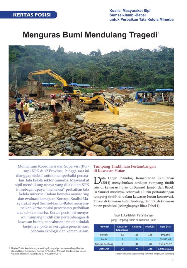 Menguras bumi-mendulang-tragedi | PDF