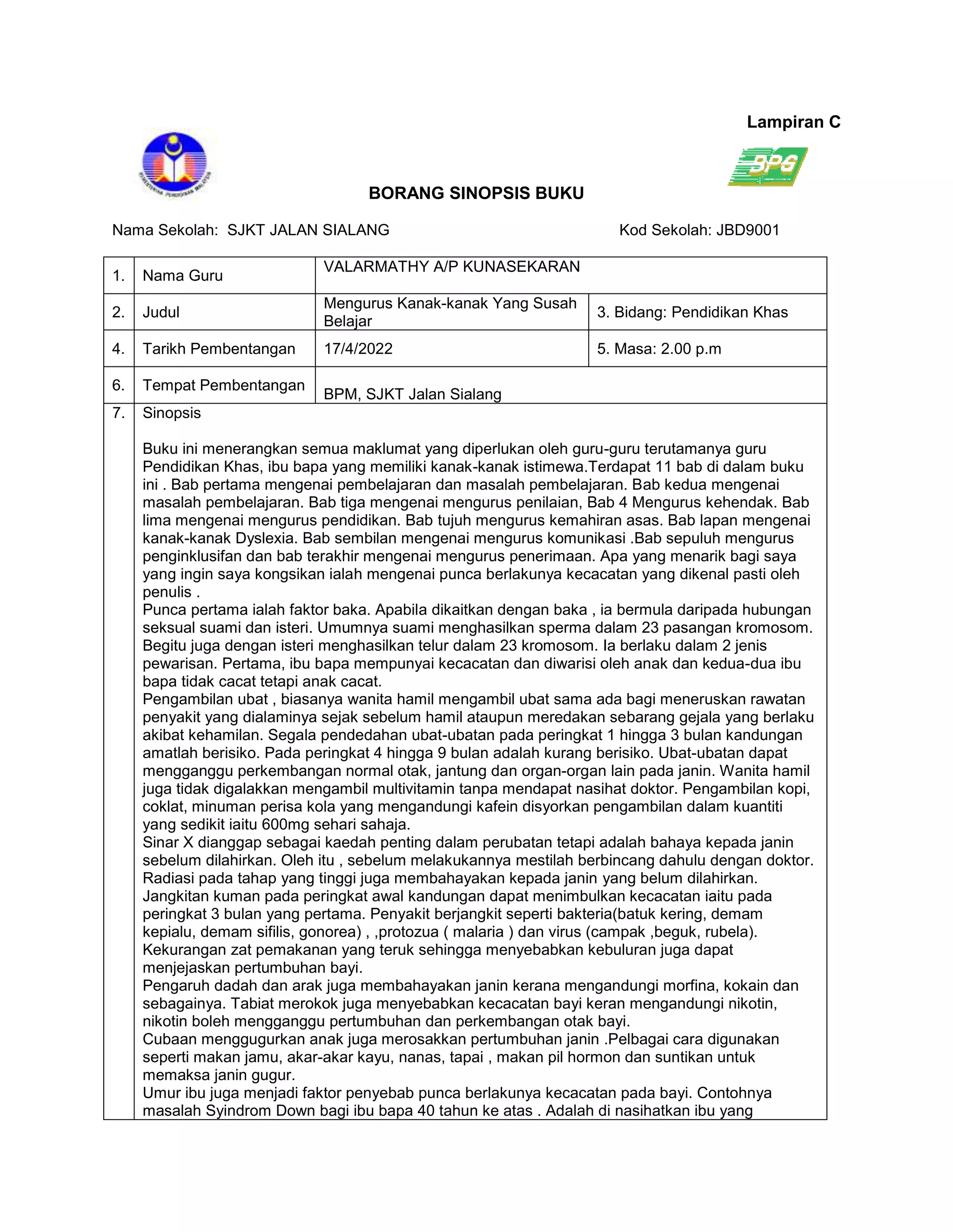 Mengurus Kanak-kanak Yang Susah Belajar.doc