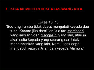 Mengutamakan Tuhan dalam Kewangan | PPT