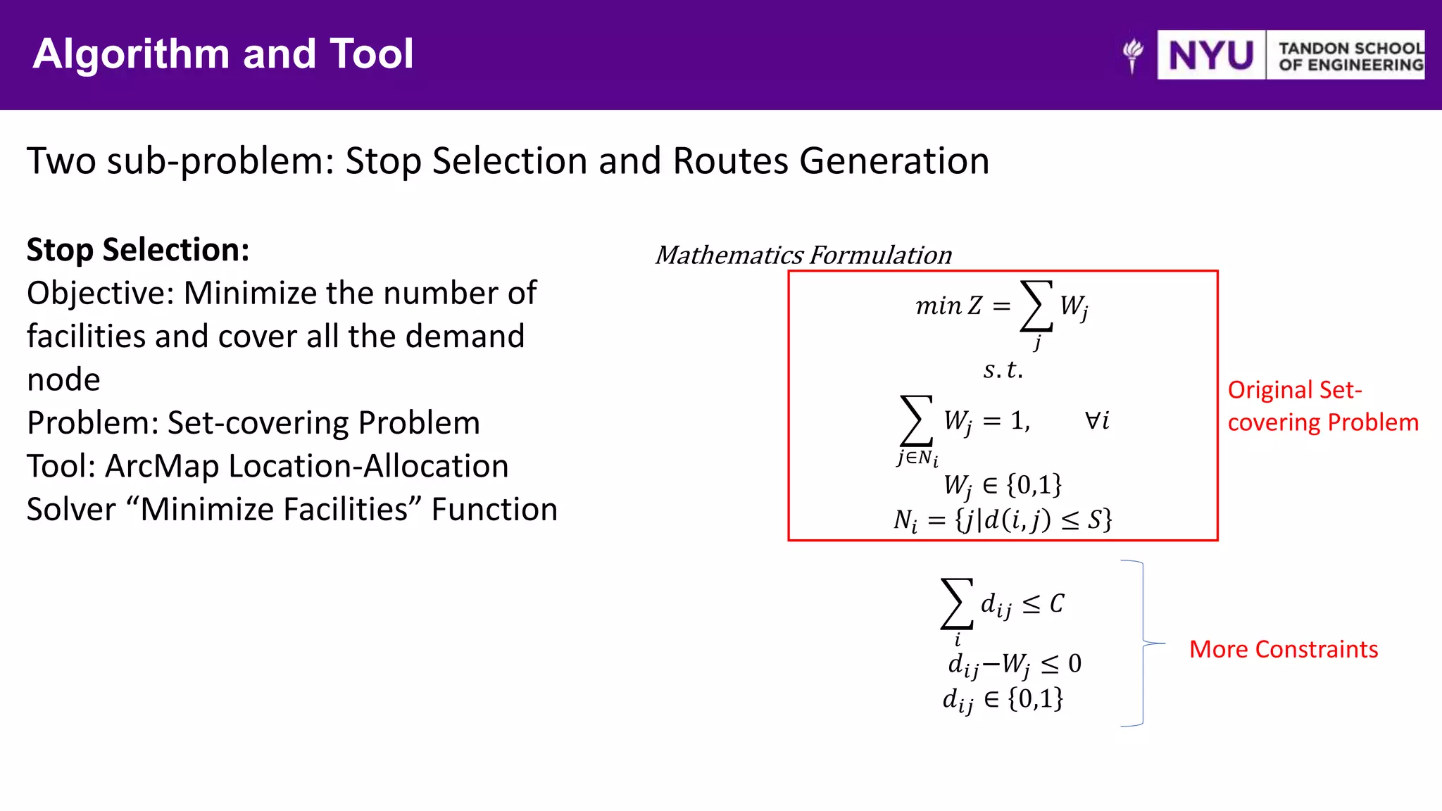 School Bus Mixed Class Routing Ppt