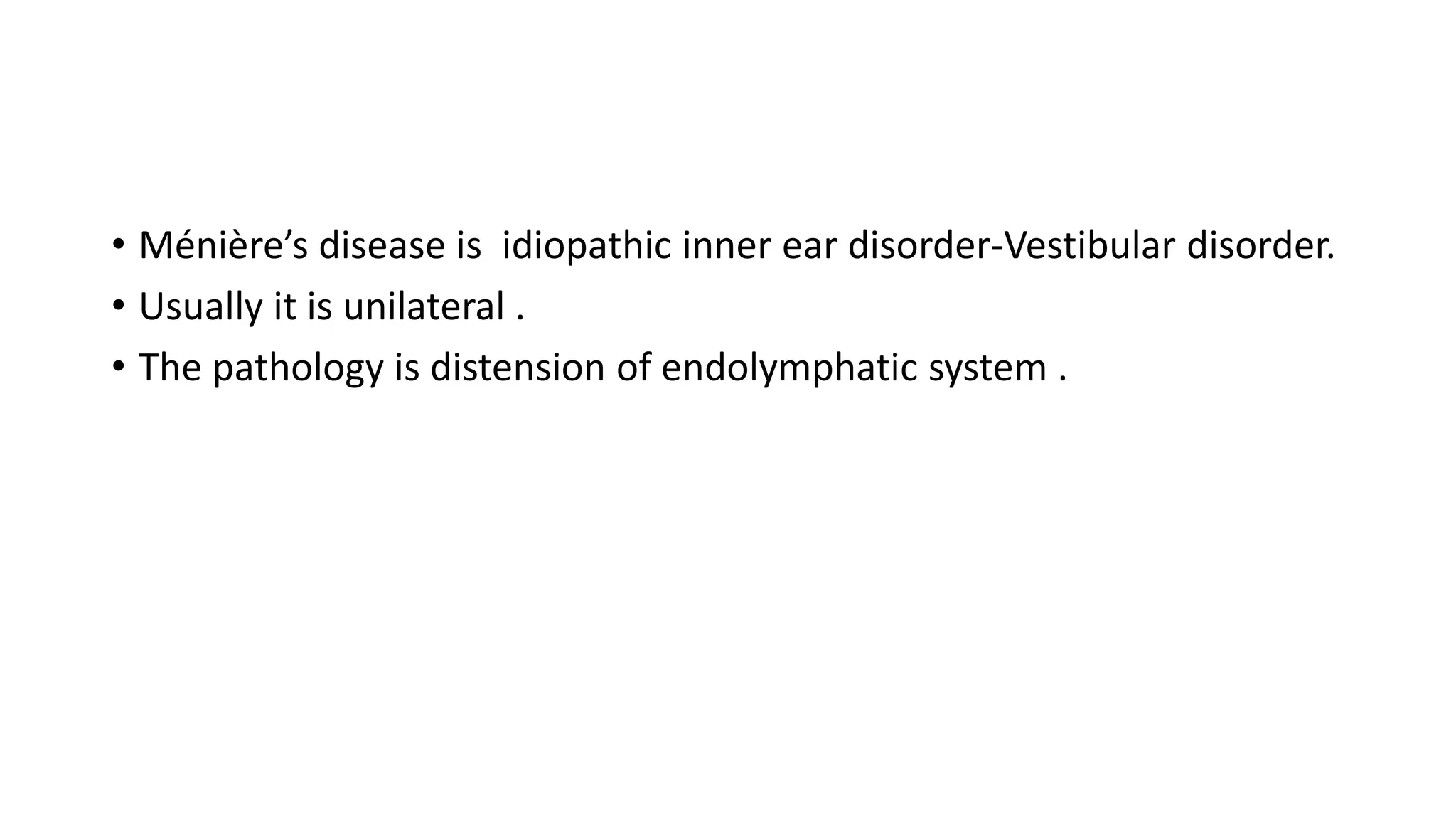 MENIERE.diesease pathophygiology sign and symaptom | PPT