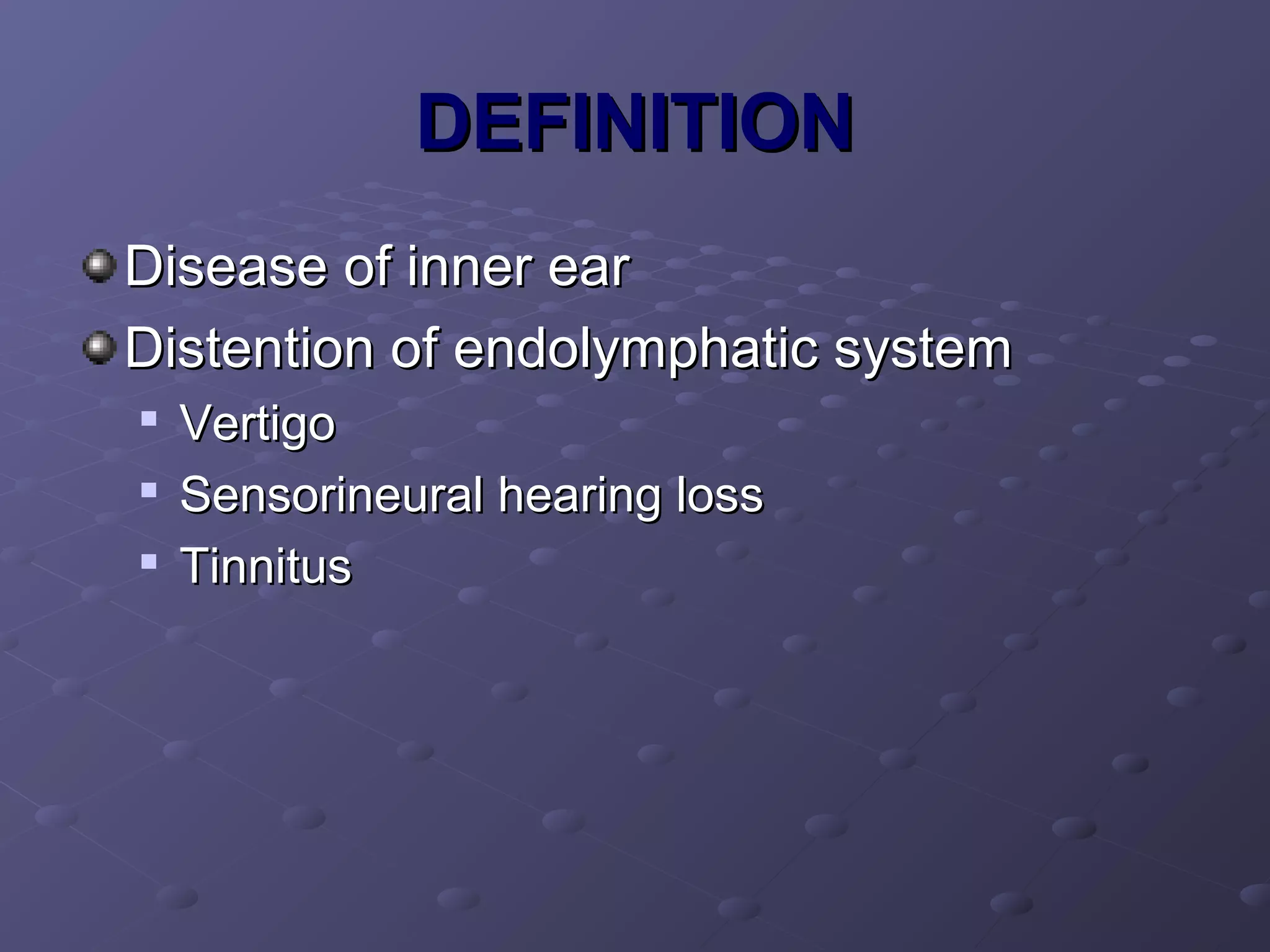 Meniere’s disease | PPT