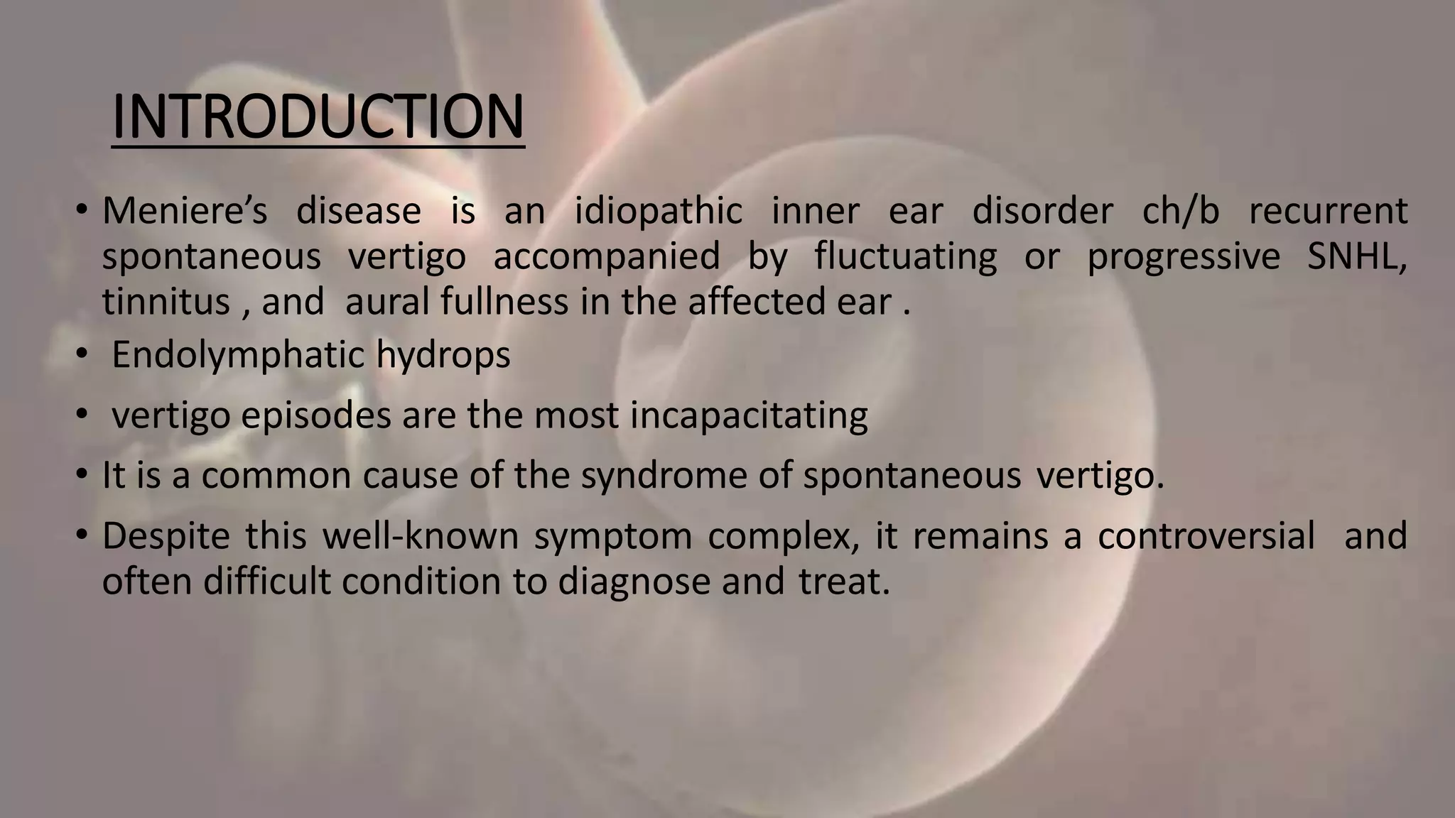 Menieres disease | PPTX