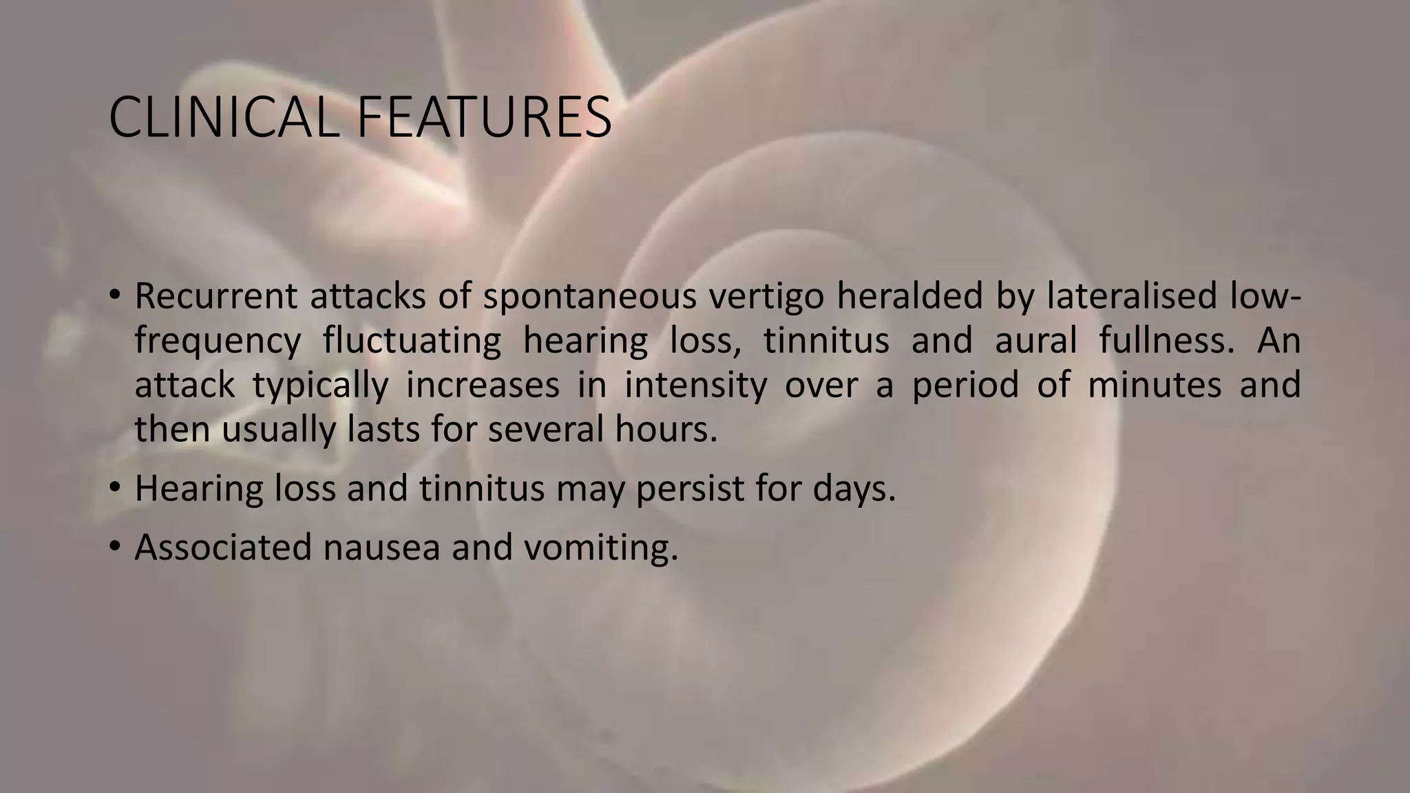 Meniere’s disease | PPTX
