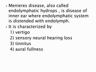 Meniere's disease | PPT