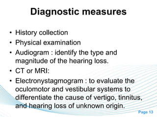 Meniere's disease | PPTX