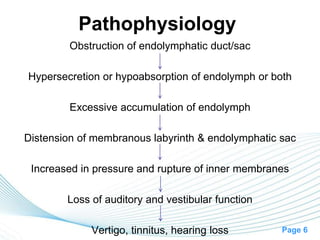 Meniere's disease | PPTX