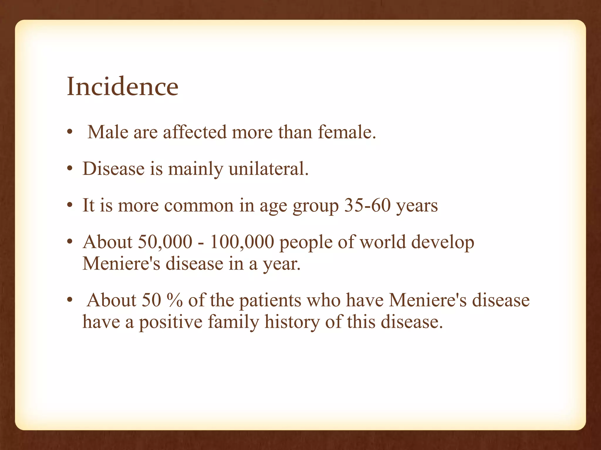 Meniere's disease | PPTX