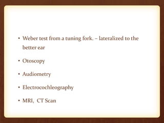 Meniere's disease | PPTX