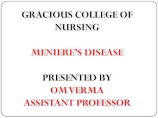 MENIERES DISEASE. | PDF | Thyroid Disorders | Endocrine and Metabolic ...