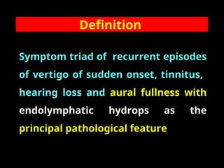 Meniere's Disease .ppt by Dr. Krishna Koirala | PPT