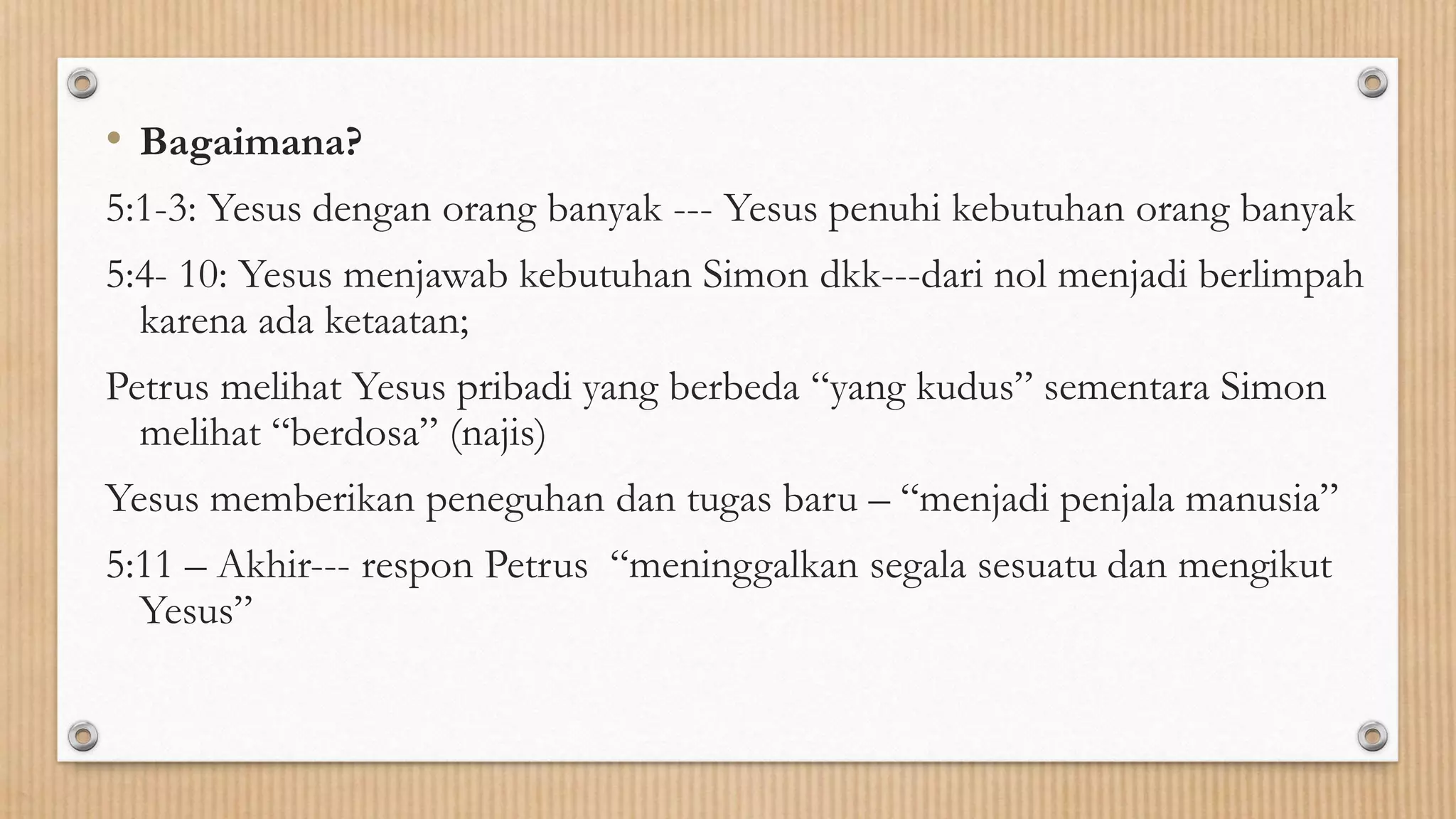 Bible Talks: Cara Praktis Menikmati Isi Alkitab untuk Remaja/Pemuda | PPT