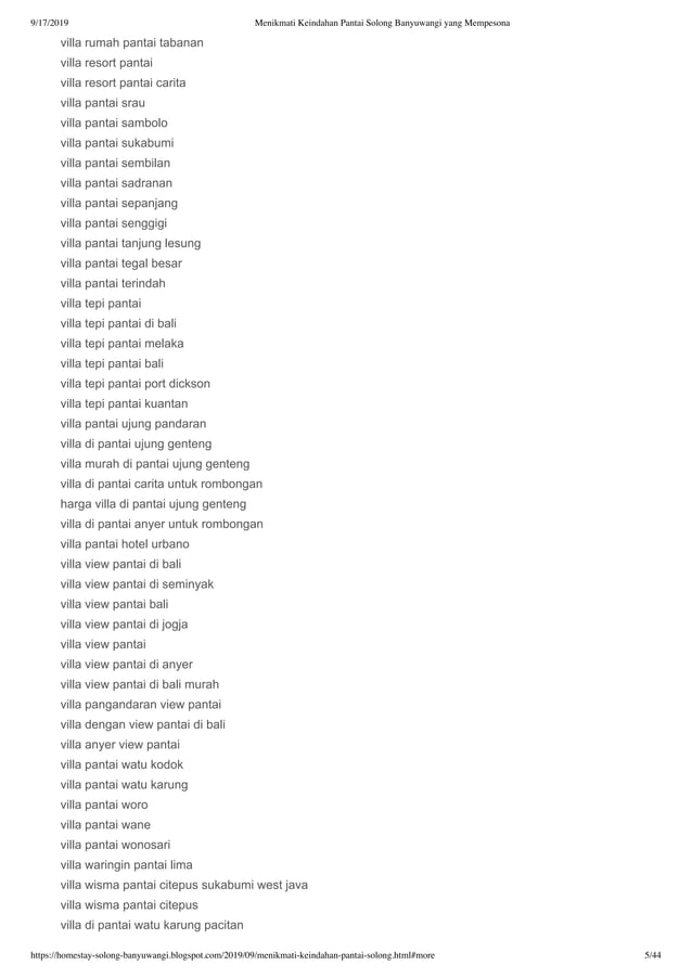 Menikmati keindahan pantai solong banyuwangi yang mempesona | PDF