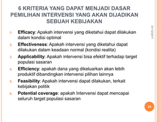 Menilai metode intervensi potensial | PPTX