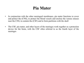 Meninges and csf | PPT