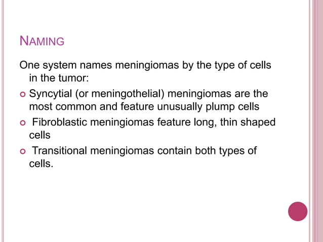 Meningioma | PPT