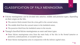 Meningioma falcine and parasagittal | PPTX