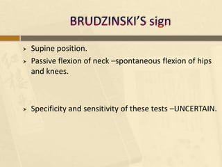Brudzinski Sign