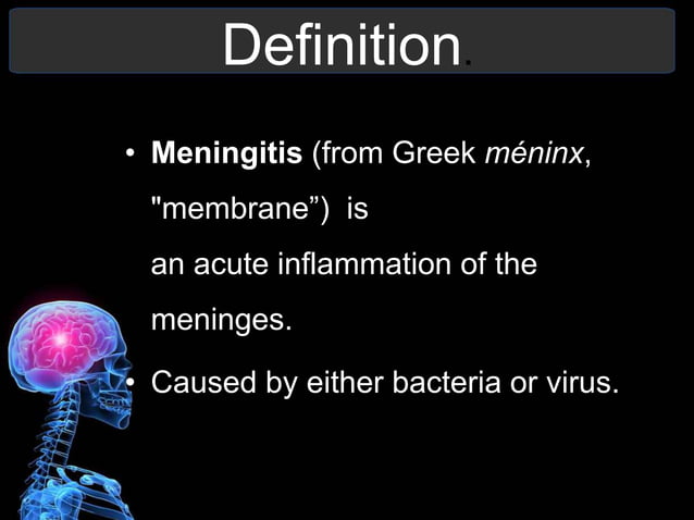 Meningitis | PPTX