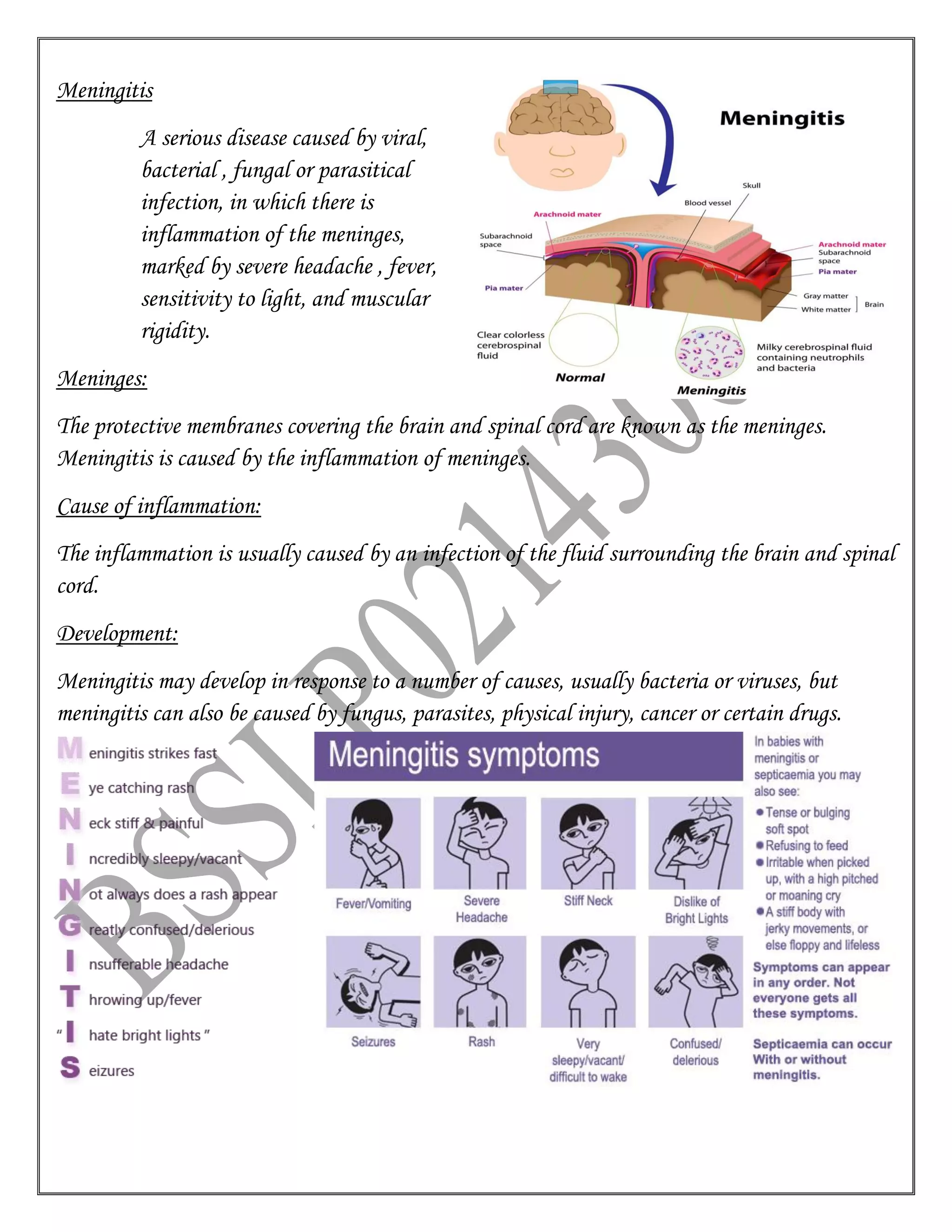 Meningitis | PDF